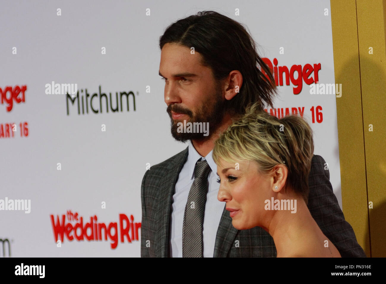 Ryan Sweeting and Kaley Cuoco-Sweeting at the Premiere of Screen Gems ...