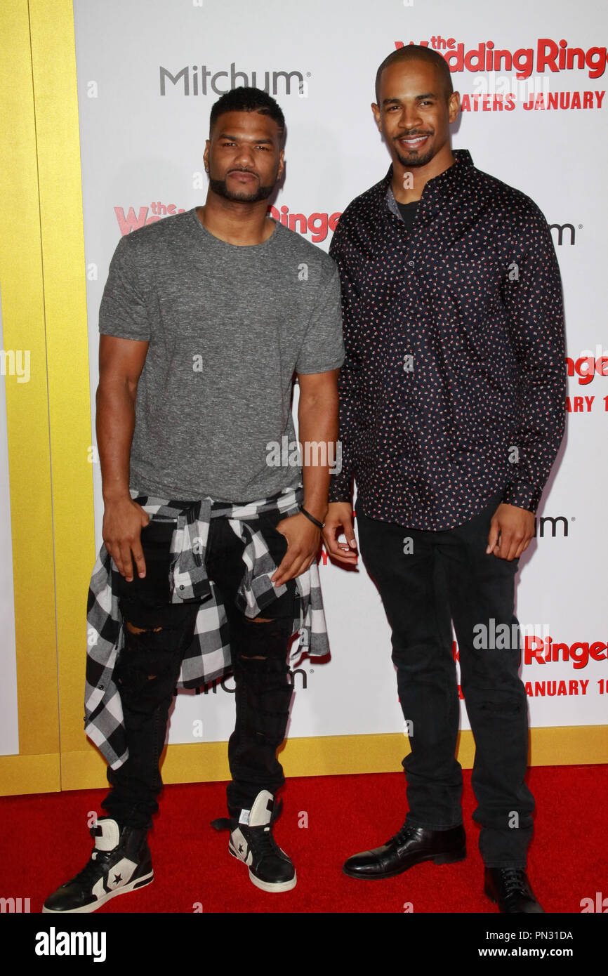 Damon Wayans Jr. at the Premiere of Screen Gems' "The Wedding Ringer ...