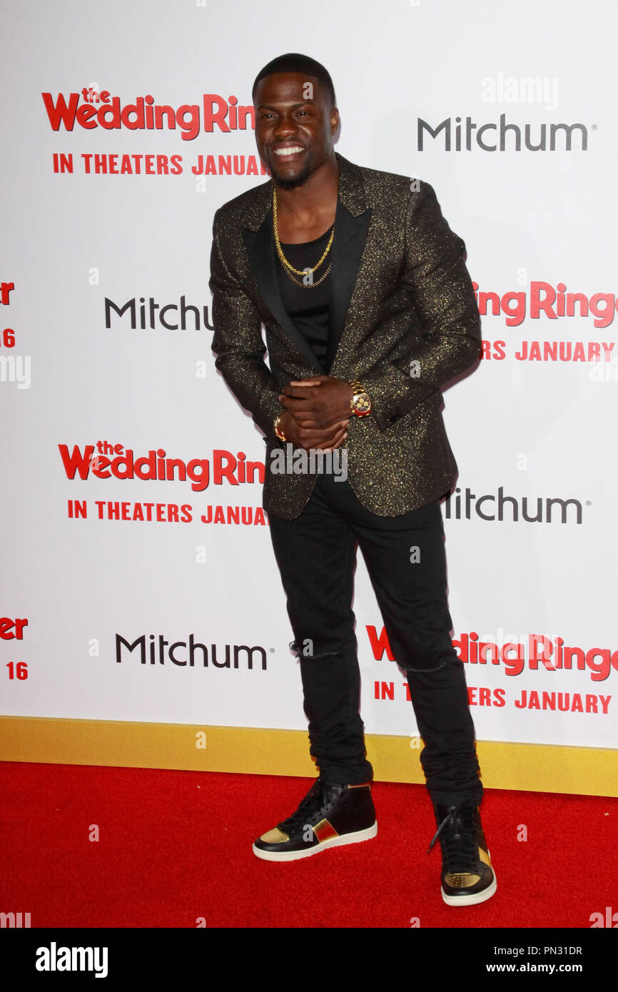 Kevin Hart at the Premiere of Screen Gems' "The Wedding Ringer" held at ...