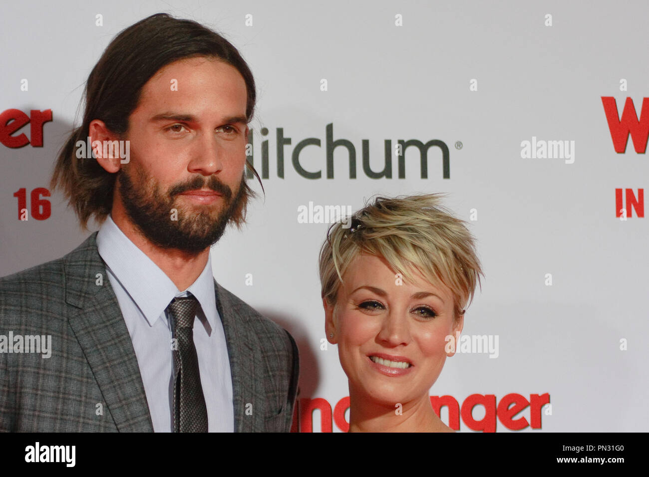 Ryan Sweeting and Kaley Cuoco-Sweeting at the Premiere of Screen Gems ...