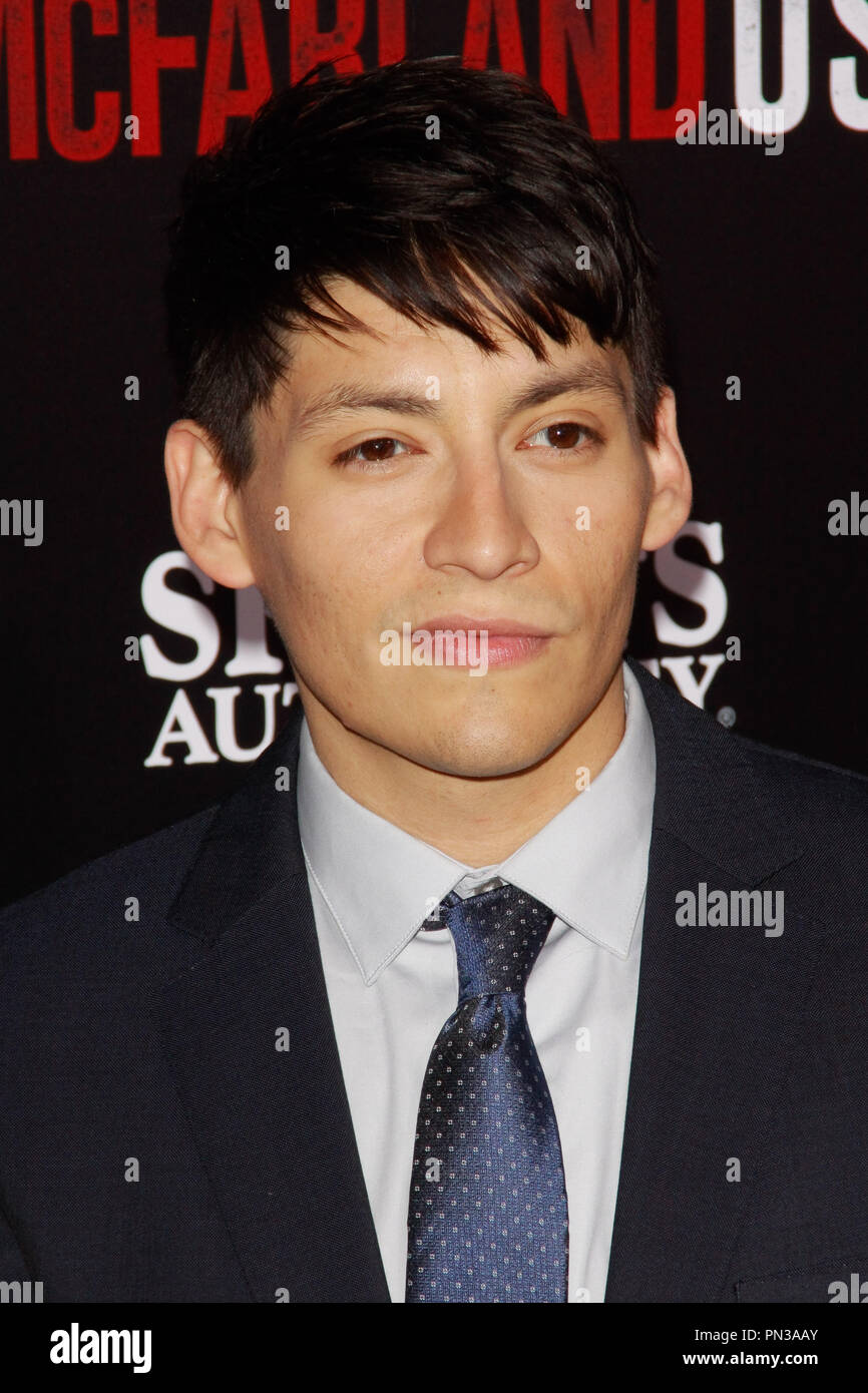 Carlos Pratts at the World Premiere of Disney's "McFarland USA" held at El Capitan Theatre in ...
