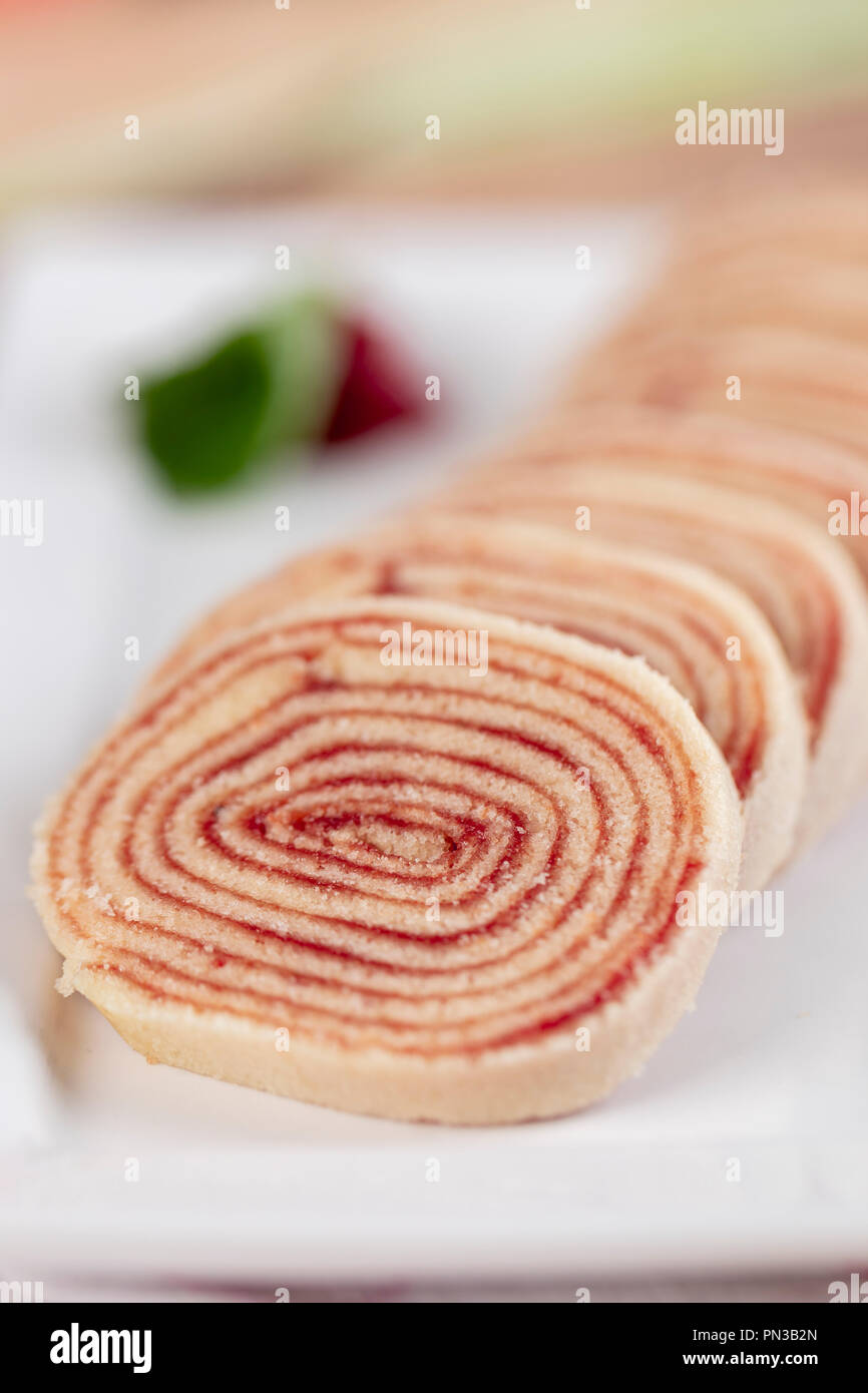 Bolo de rolo (swiss roll, roll cake) typical Brazilian dessert, from ...