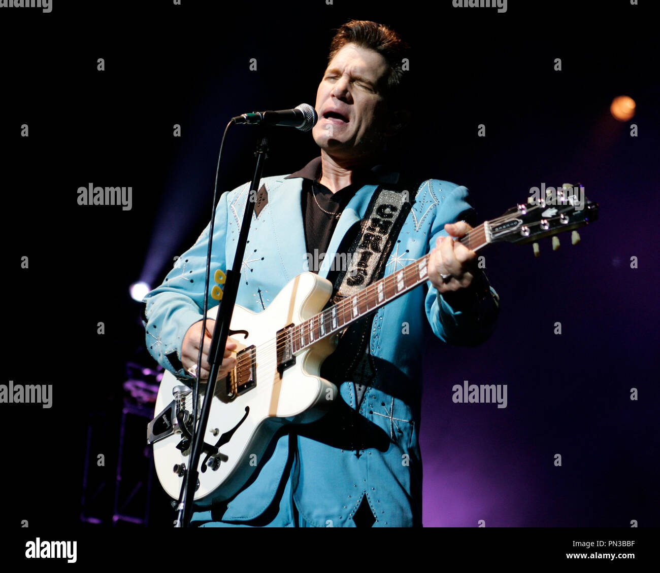 Chris Isaac performs in concert at the Mizner Park Amphitheatre in Boca ...