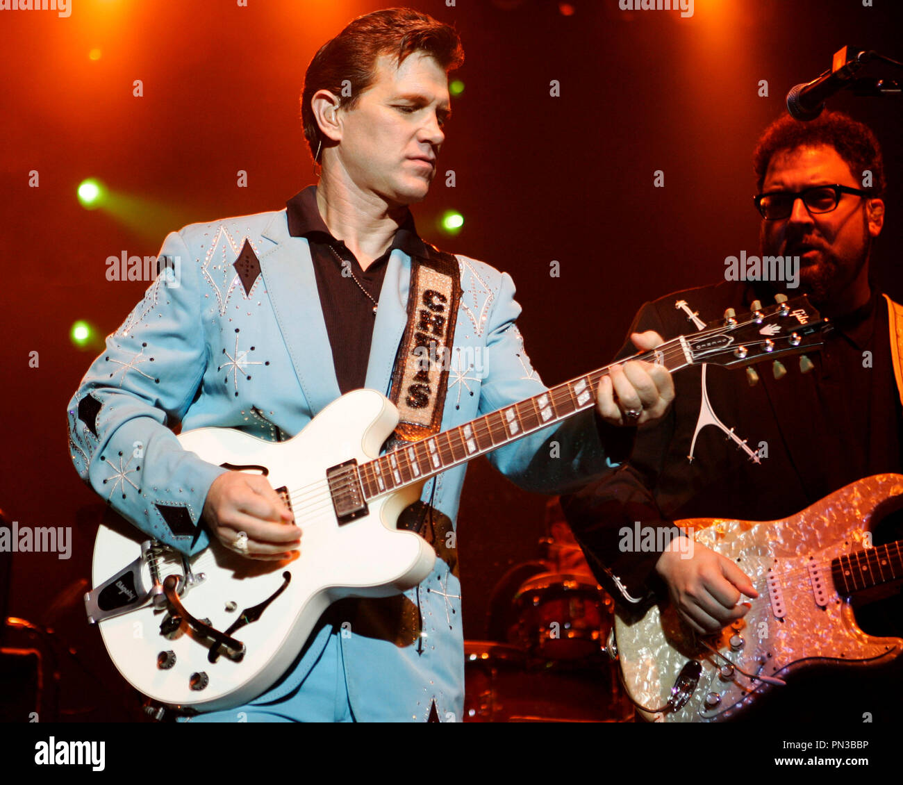 Chris Isaac performs in concert at the Mizner Park Amphitheatre in Boca ...