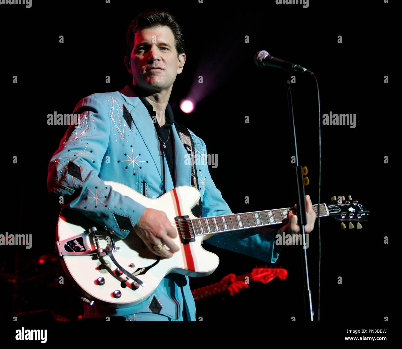 Chris Isaac performs in concert at the Mizner Park Amphitheatre in Boca ...