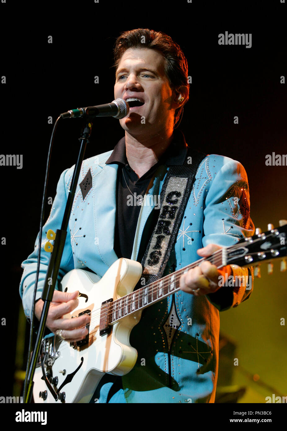 Chris Isaac performs in concert at the Mizner Park Amphitheatre in Boca ...