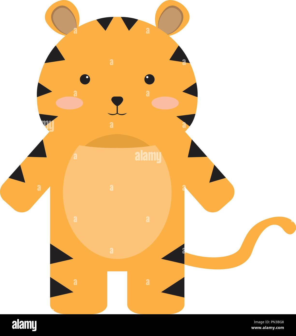 Stuffed tiger Stock Vector Images - Alamy