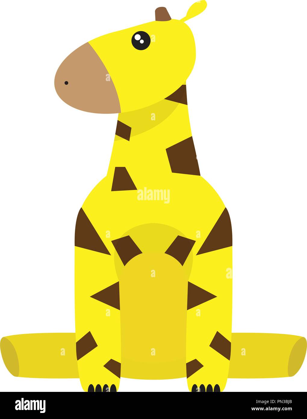 Isolated stuffed giraffe toy Stock Vector Image & Art - Alamy