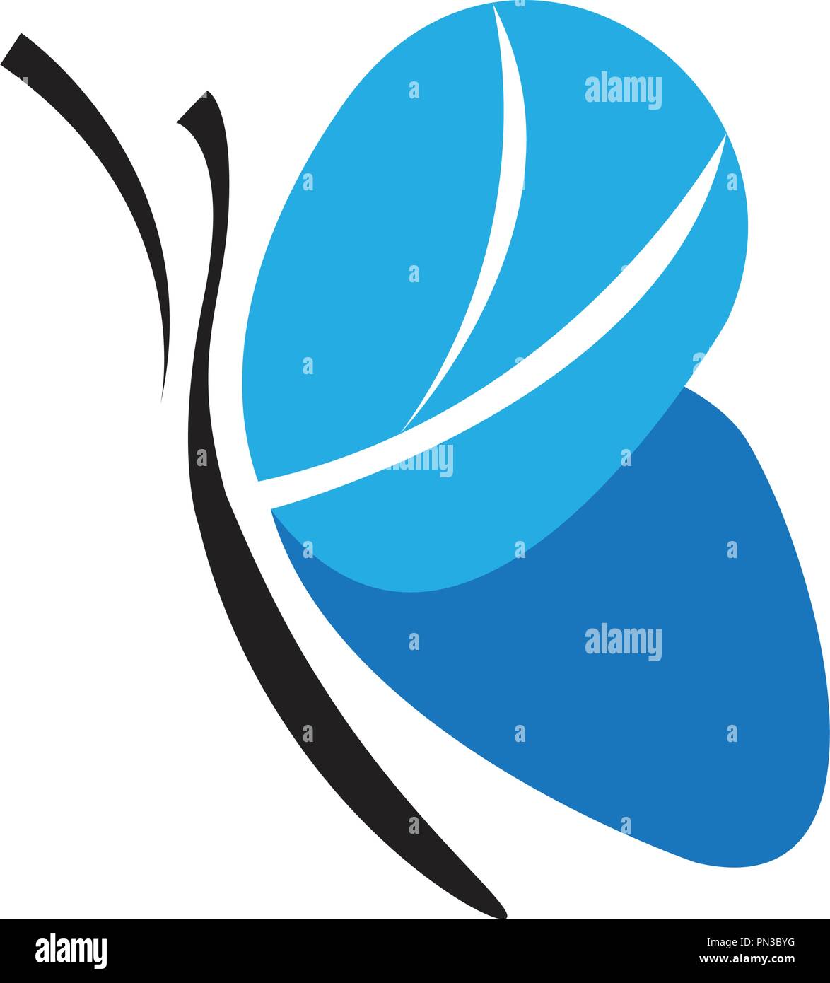 Colored abstract beautiful butterfly icon Stock Vector Image & Art - Alamy