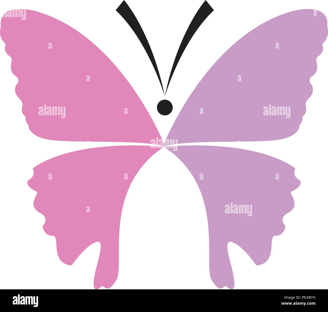 Colored abstract beautiful butterfly icon Stock Vector Image & Art - Alamy