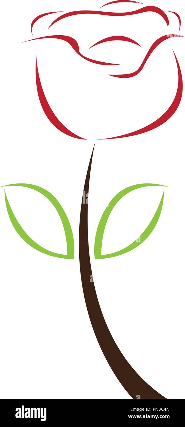 Isolated abstract rose flower Stock Vector Image & Art - Alamy