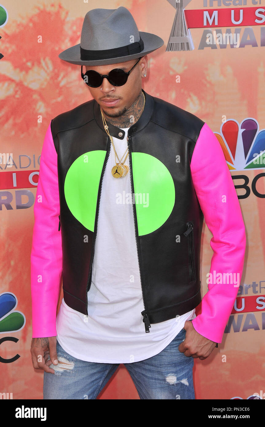 Chris Brown at the 2015 iHeartRadio Music Awards held at The Shrine ...