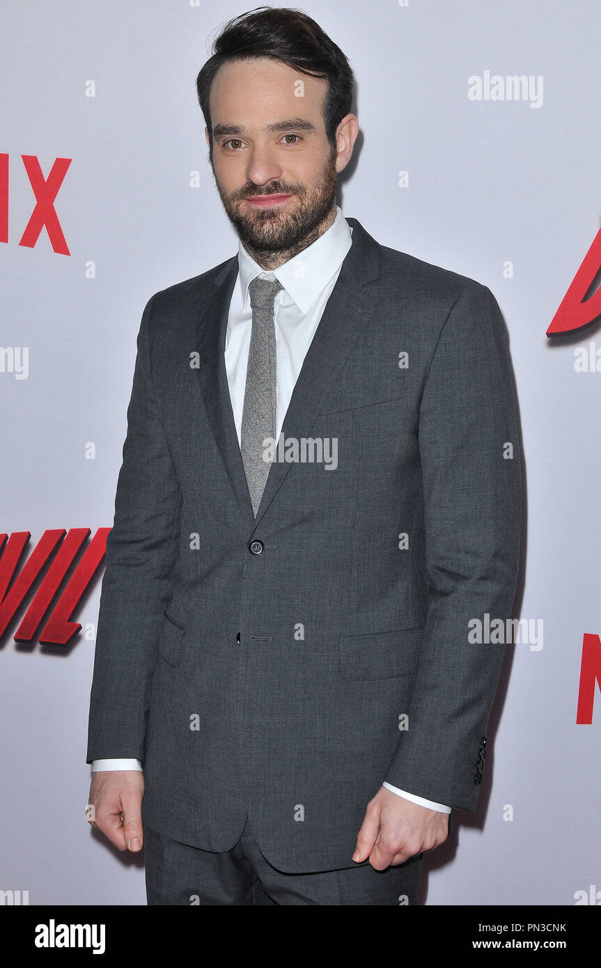 Charlie Cox at the "Marvel's Daredevil" Los Angeles Premiere held at ...