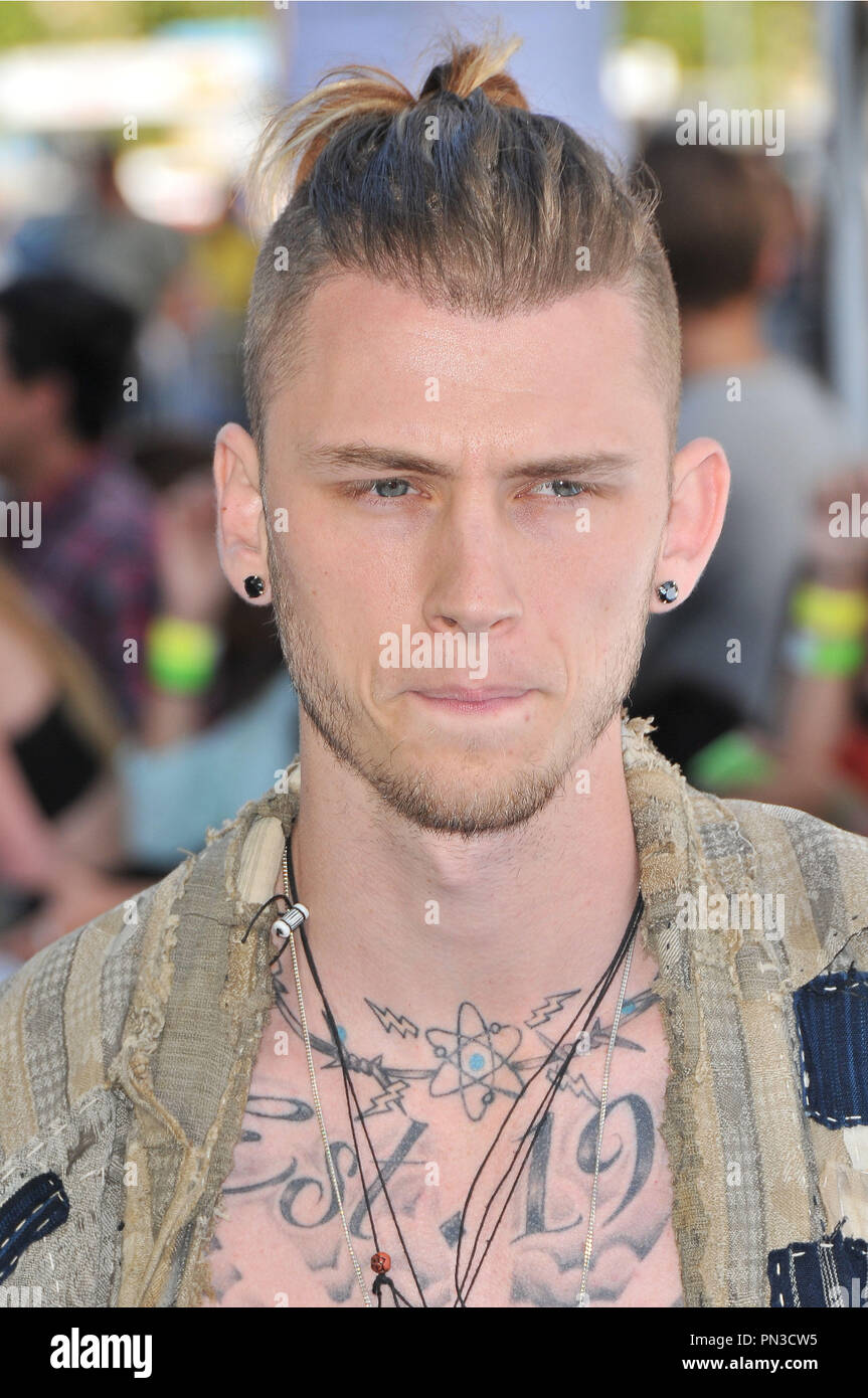 Machine Gun Kelly at the 2015 MTV Movie Awards held at the Nokia ...