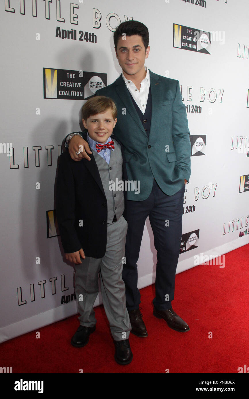 Jakob Salvati, David Henrie 04/14/2015 "Little Boy" Premiere held at ...