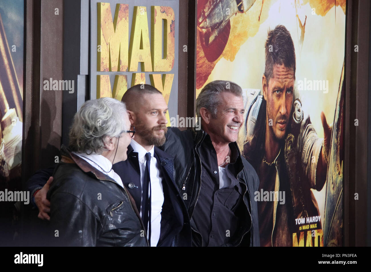 George Miller, Tom Hardy, Mel Gibson 05/07/2015 "Mad Max: Fury Road ...