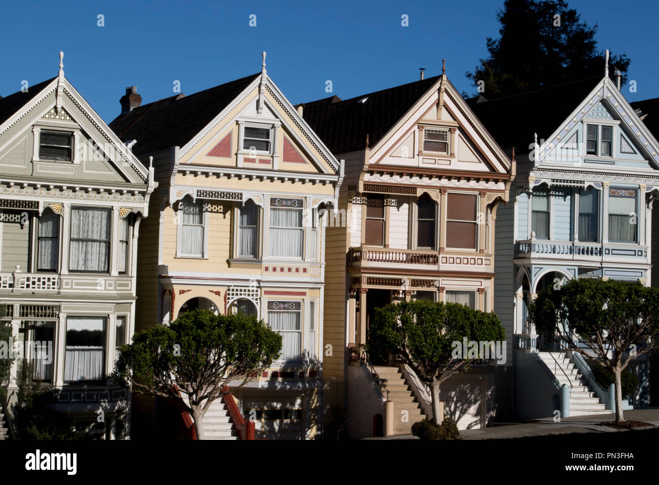 Suburban neighborhood in San Francisco historic sight Stock Photo - Alamy