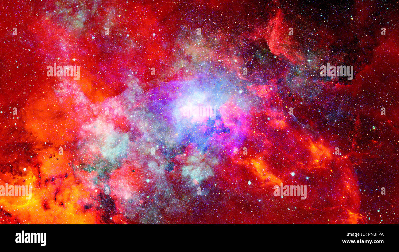 Nebula and stars in outer space. Elements of this image furnished by ...