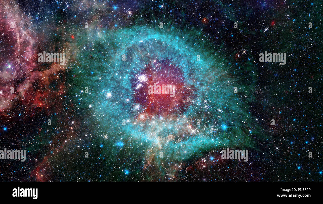 Dark nebula and stars in space. Elements of this image furnished by ...