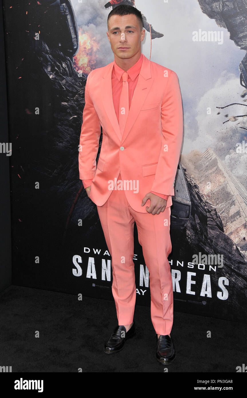 Colton Haynes at the "San Andreas" Los Angeles Premiere held at the TCL ...