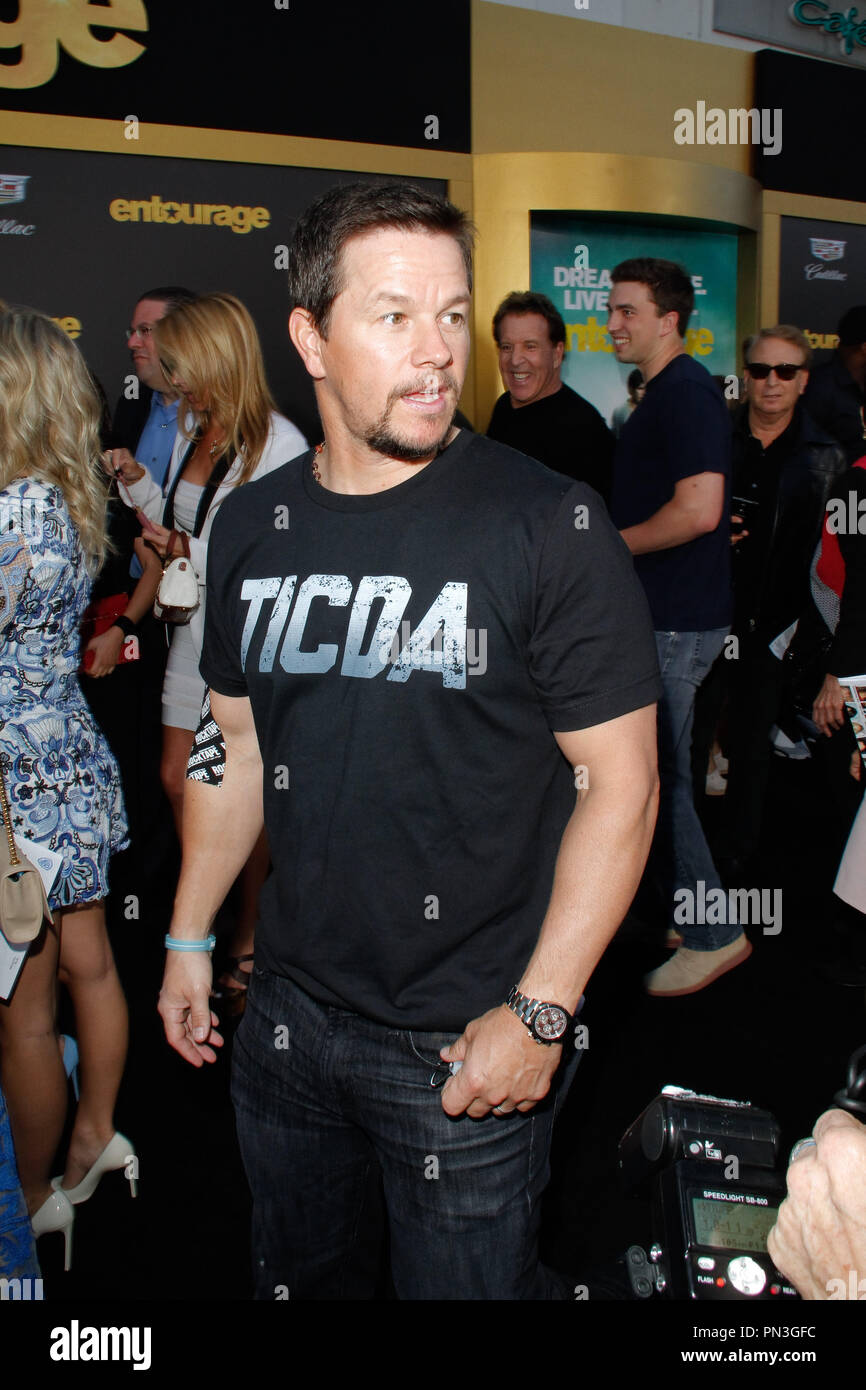 Mark Wahlberg at the Premiere of Warner Bros. Pictures' "Entourage ...