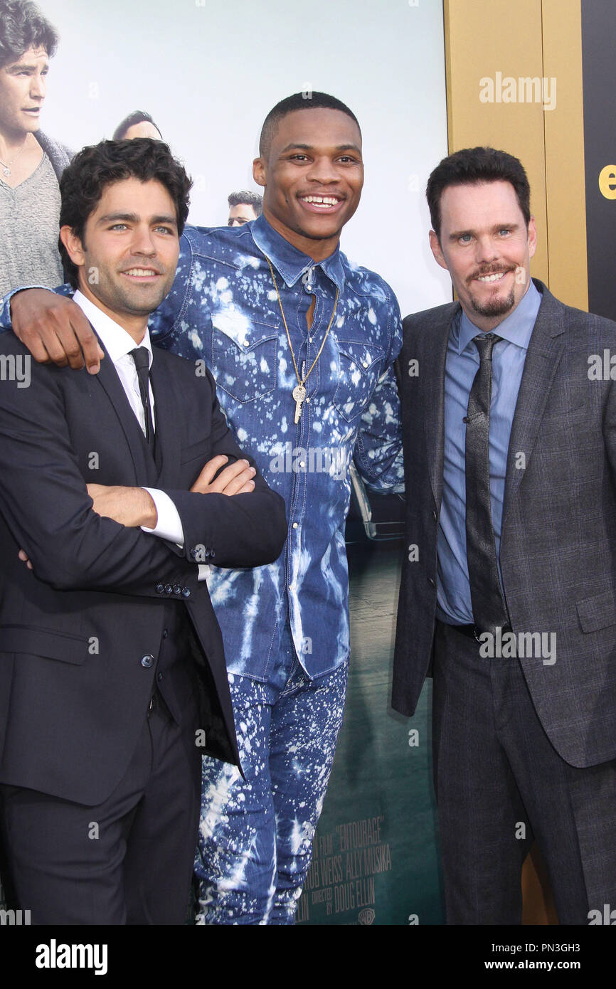 Adrian Grenier, Russell Westbrook, Kevin Dillon 06/01/2015 "Entourage ...