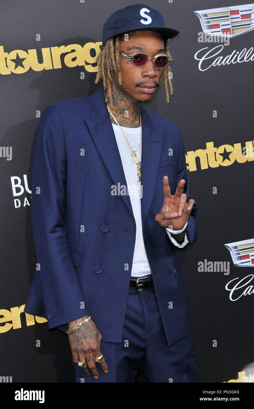 Wiz Khalifa at the "Entourage" Los Angeles Premiere held at the Regency ...