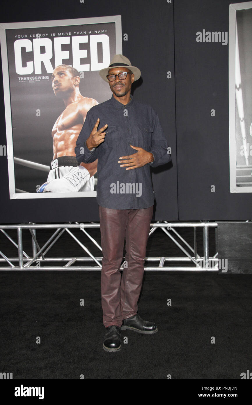Wood Harris 11/19/2015 The Los Angeles World Premiere of "Creed" held ...