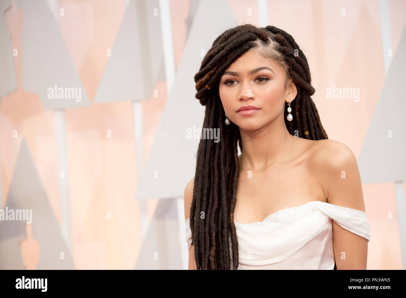 Actress Zendaya arrives for the live ABC Telecast of The 87th Oscars ...