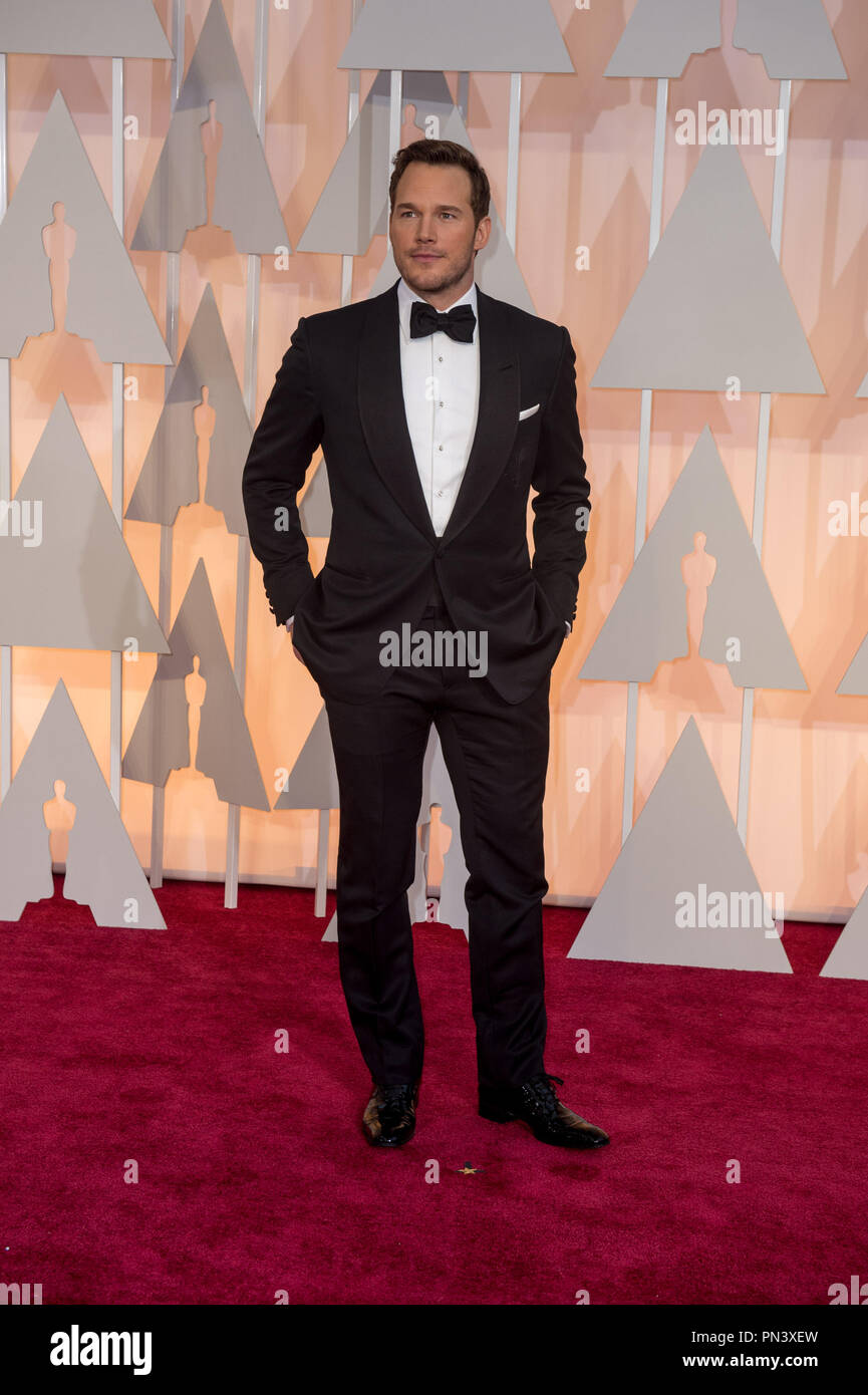 Actor Chris Pratt arrives for the live ABC Telecast of The 87th Oscars ...