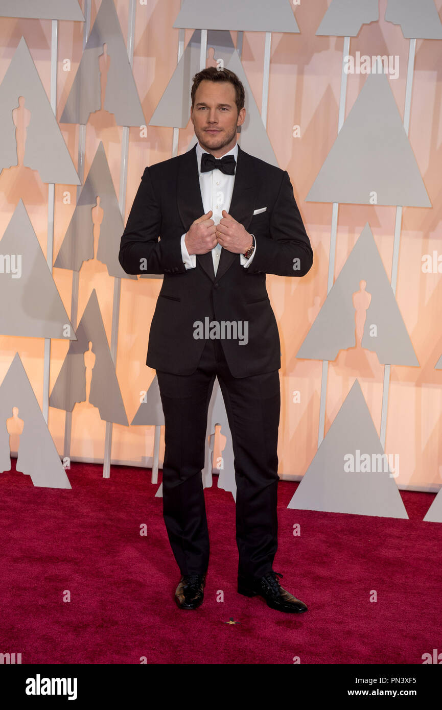 Actor Chris Pratt arrives for the live ABC Telecast of The 87th Oscars ...