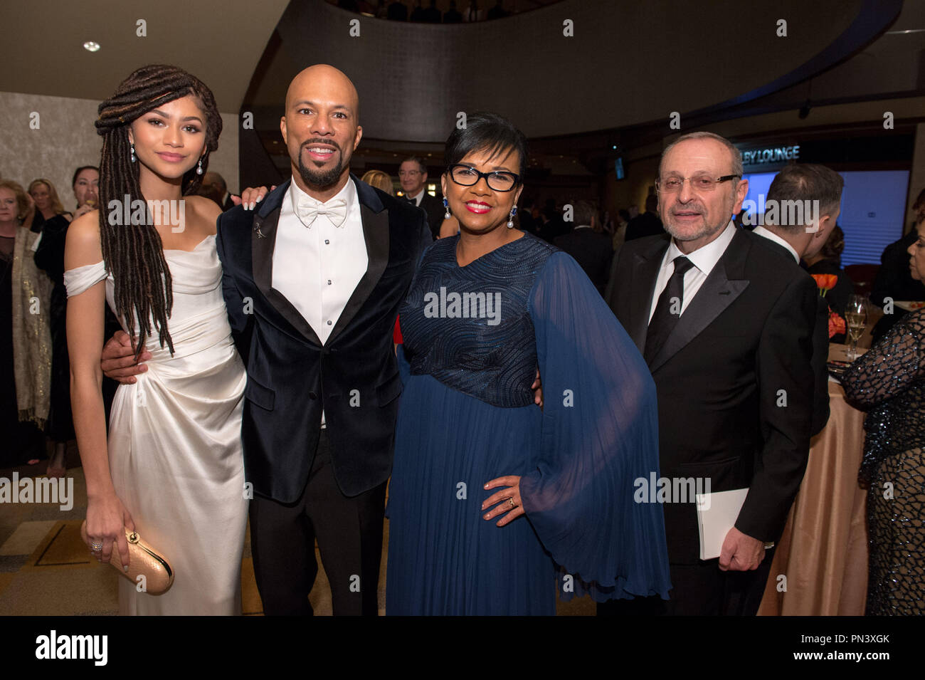 Actress Zendaya, Musician Lonnie Lynn (Common), Academy of Motion ...