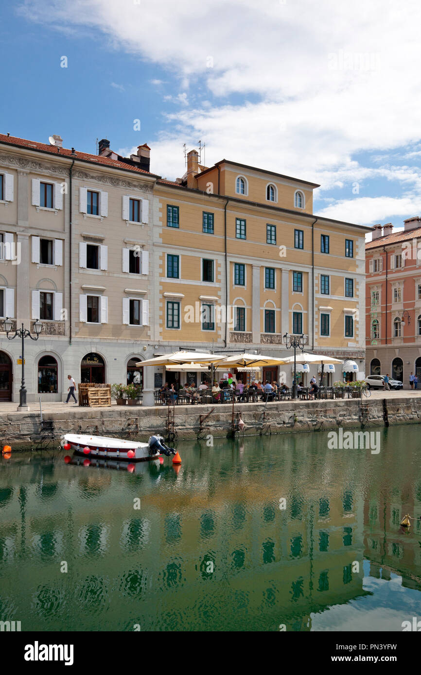 Canal Grande, Trieste, Italy. Built while Trieste was under the ...