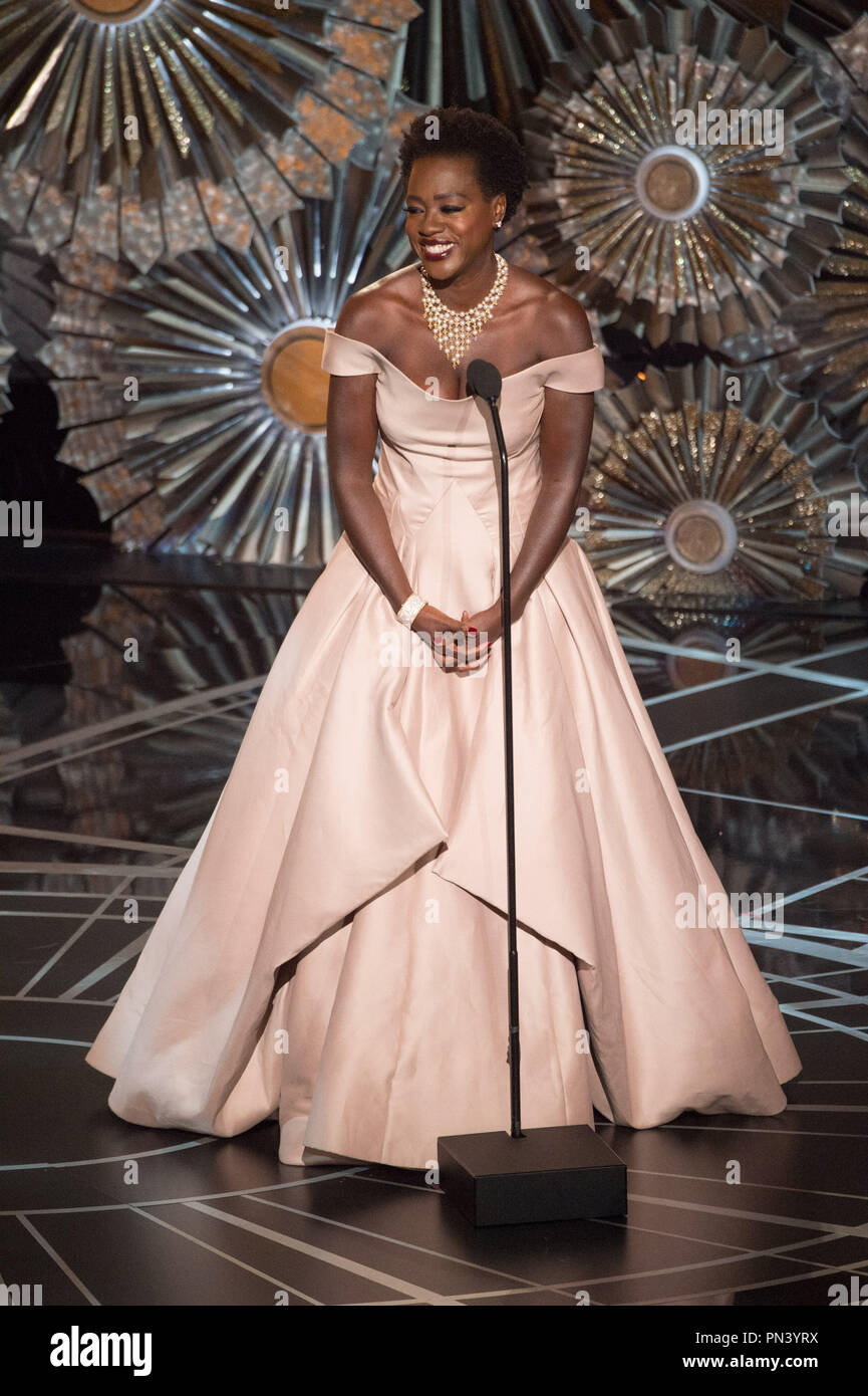 Presenter actress Viola Davis onstage during the live ABC Telecast of ...