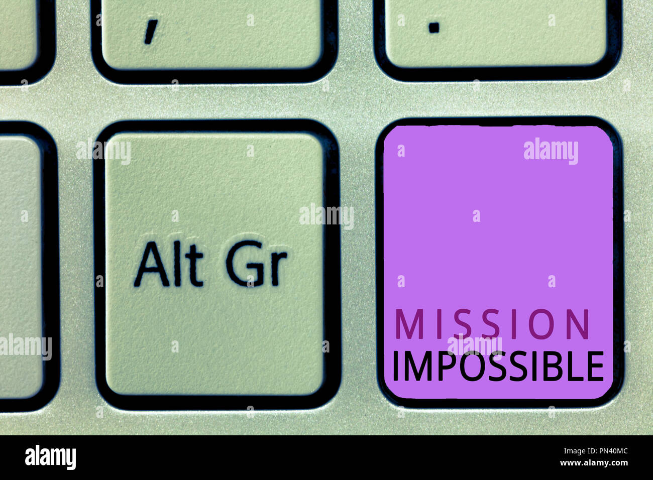 Word writing text Mission Impossible. Business concept for Difficult ...