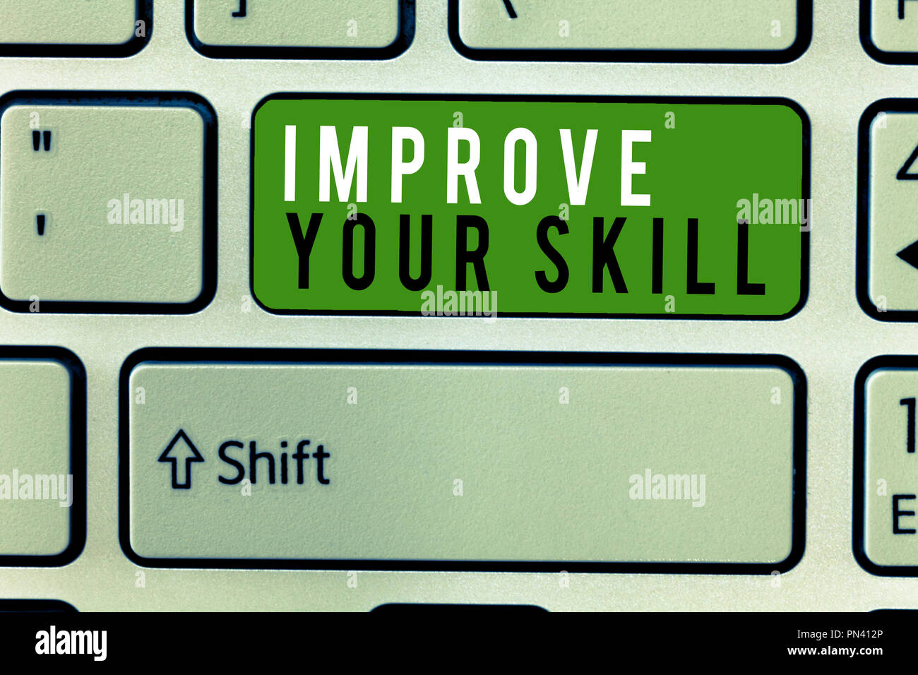 Writing note showing Improve Your Skill. Business photo showcasing ...