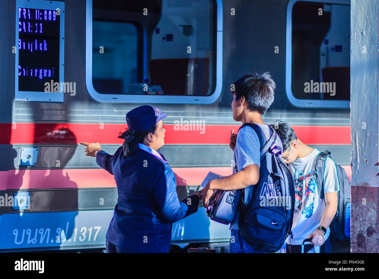 Uniform female train conductor hi-res stock photography and images - Alamy