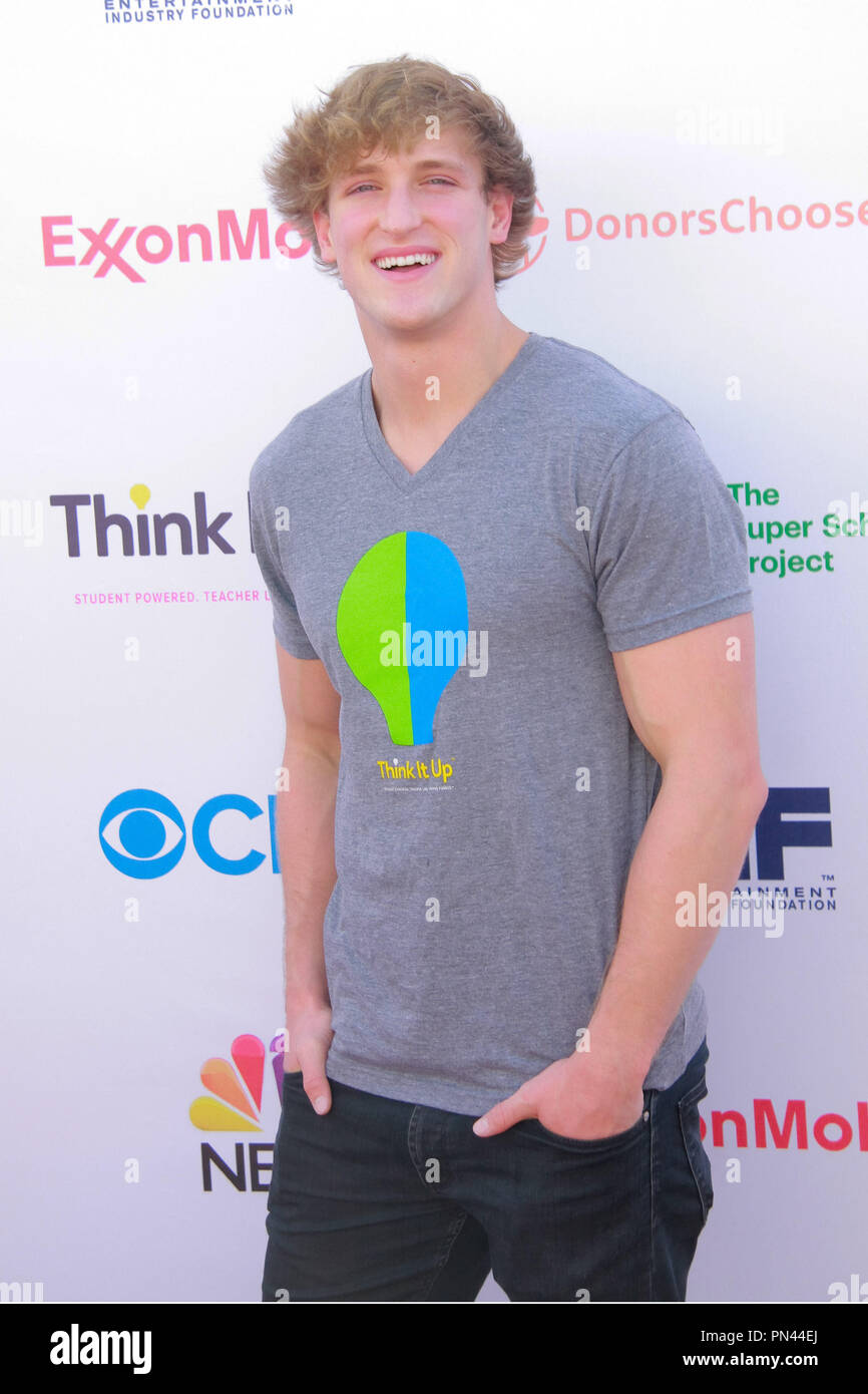 Logan Paul 09/11/2015 Think It Up Education Initiative held at Barker ...
