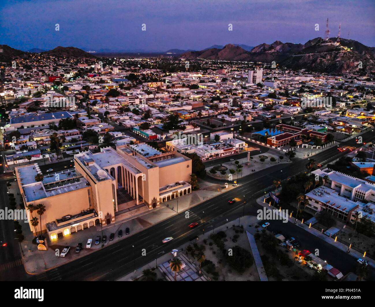 Vista aerea del la ciudad de Hermosillo. Panorámicas de Hermosillo al ...