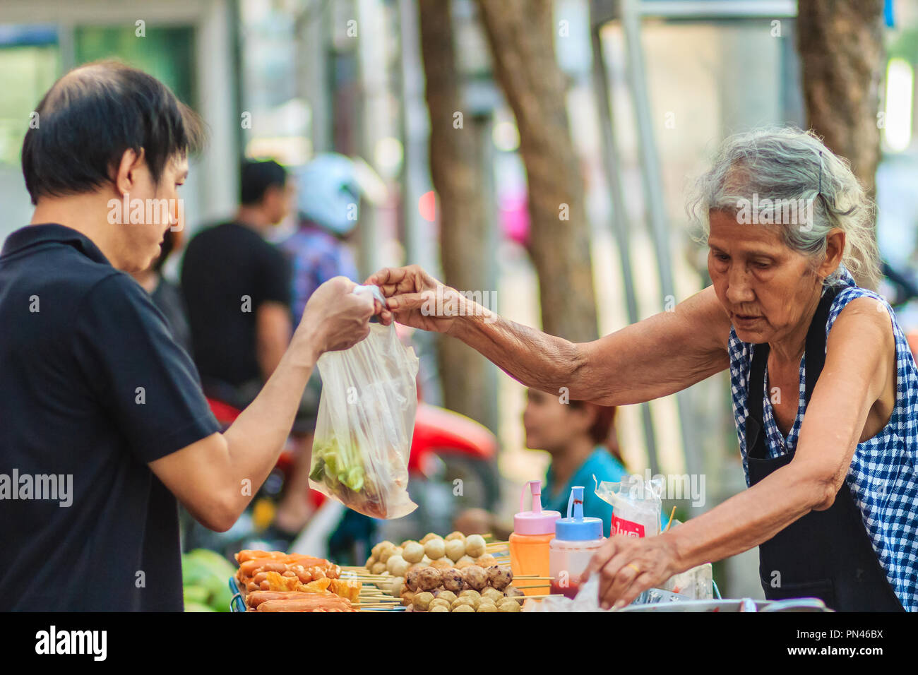 Fish ball vendor hi-res stock photography and images - Alamy