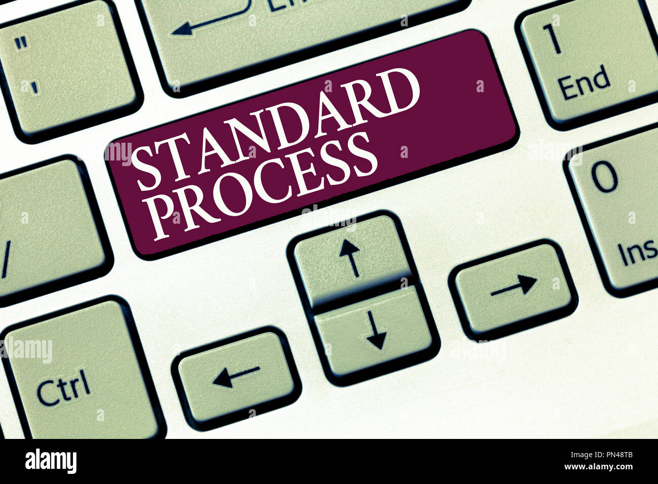 Text sign showing Standard Process. Conceptual photo rules made to be ...