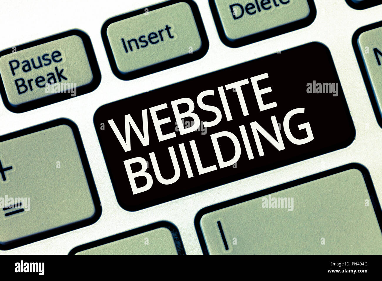 Word writing text Website Building. Business concept for tools that ...