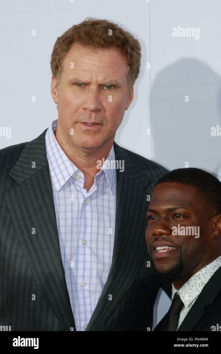 Will Ferrell and Kevin Hart at the Premiere of Warner Bros. Pictures ...