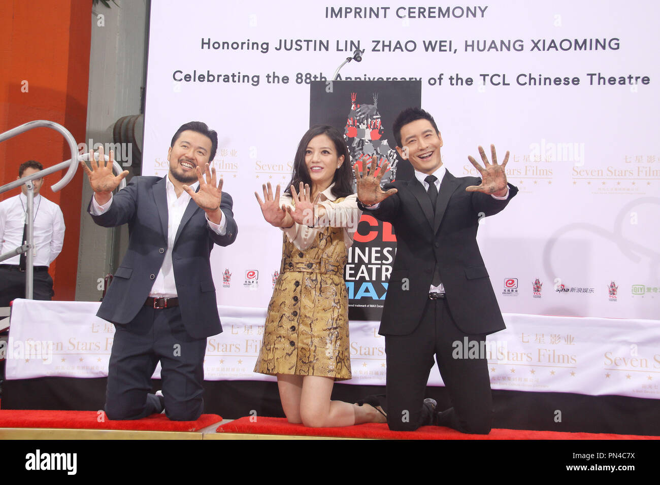 Justin Lin, Zhao Wei, Huang Xiaoming 06/03/2015 88th Birthday ...