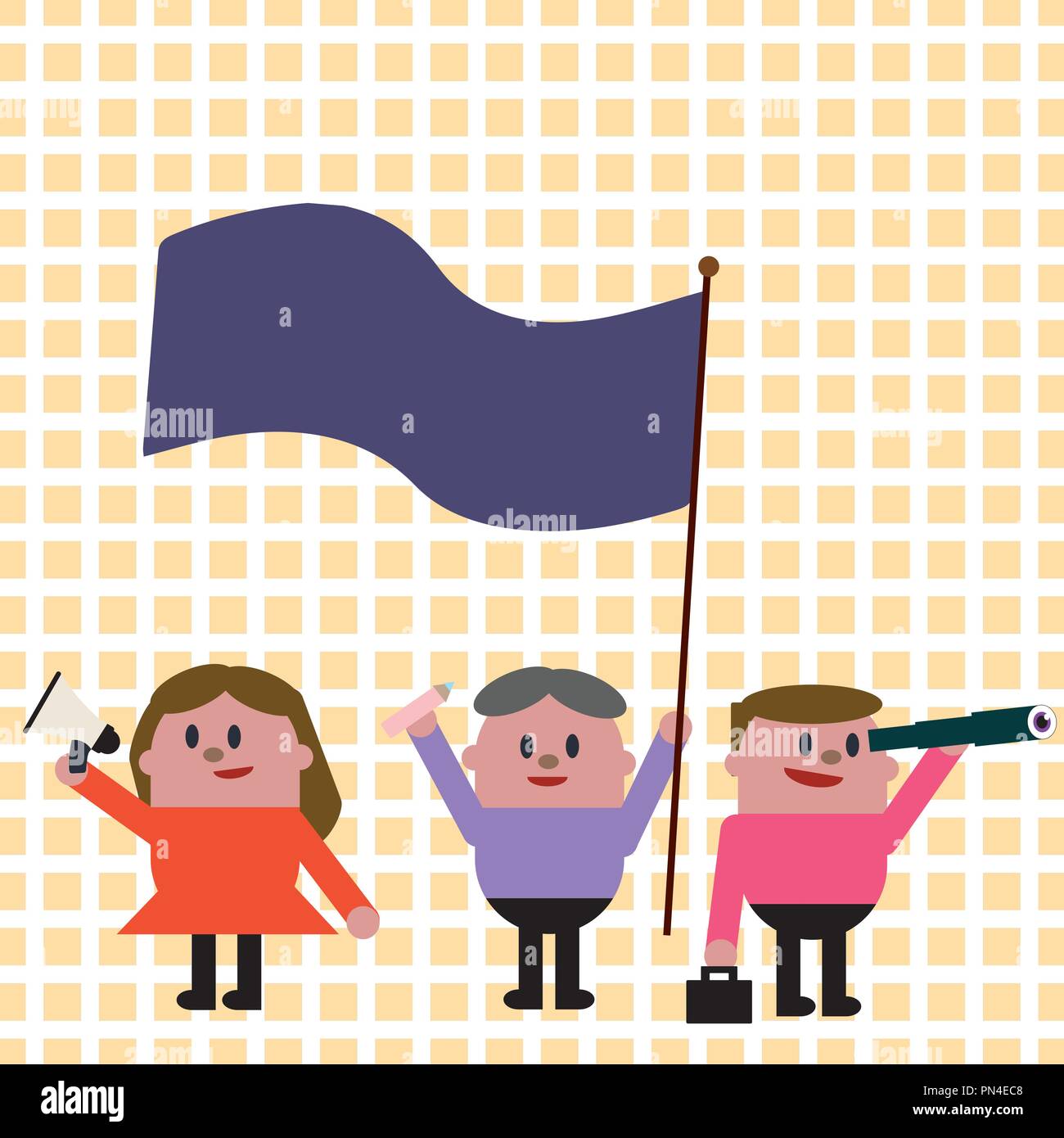 Flat design Vector Illustration Empty esp template copy text for Ad ...