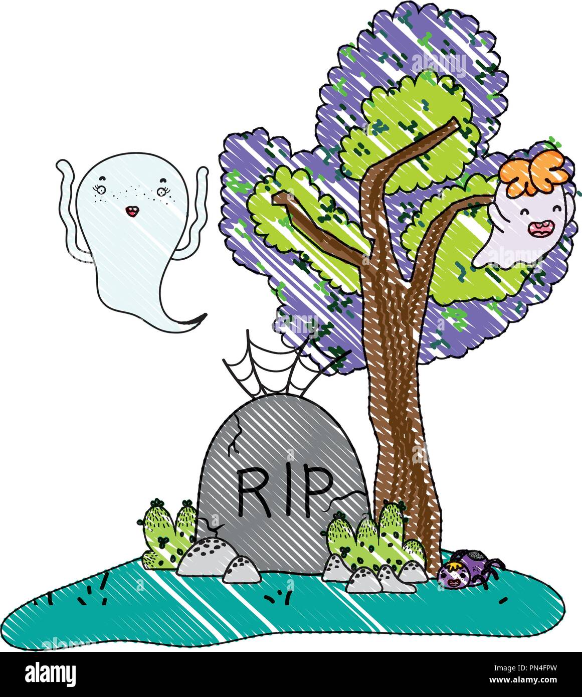 Stone spider stone Stock Vector Images - Alamy