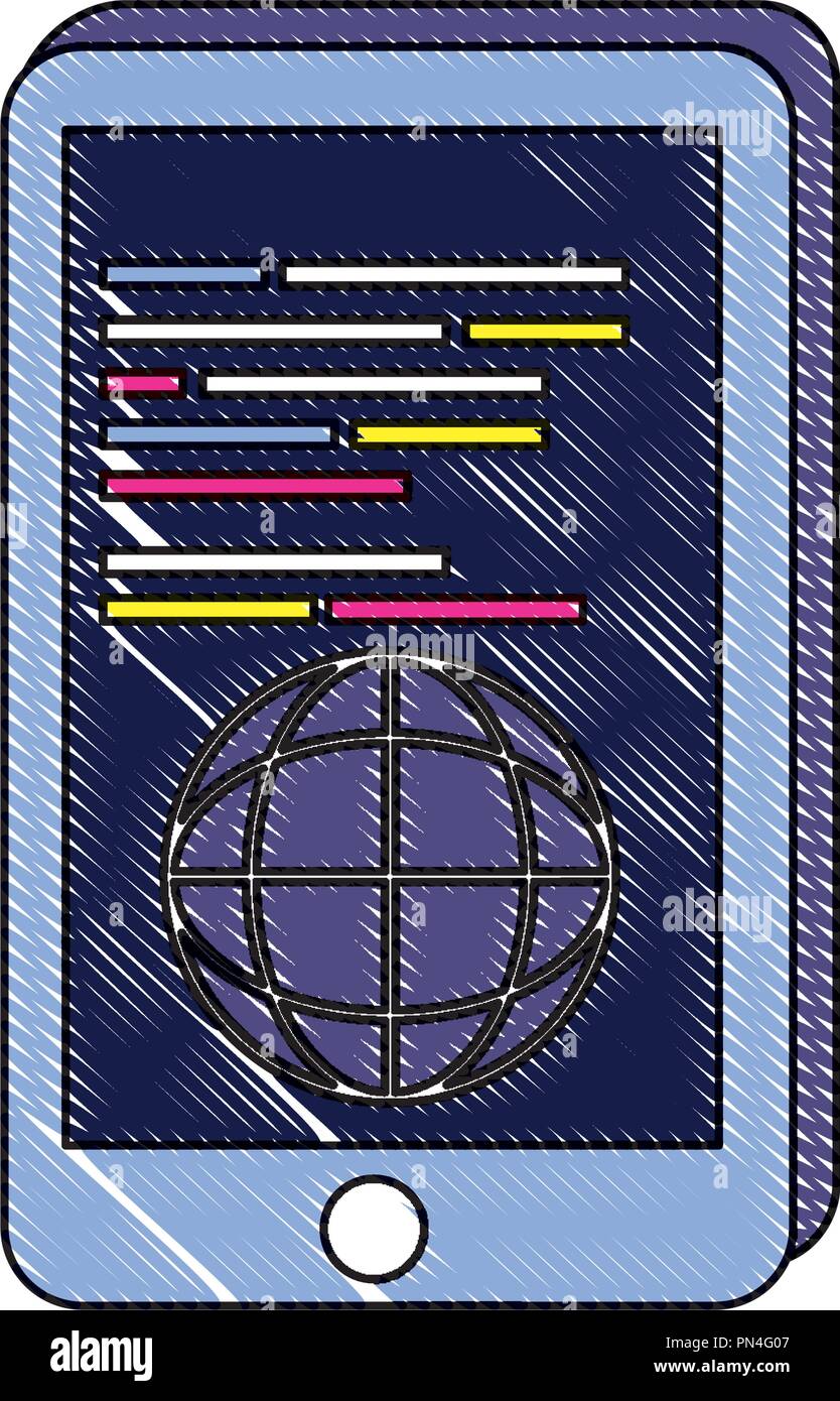 grated smartphone global programming code technology Stock Vector Image & Art - Alamy