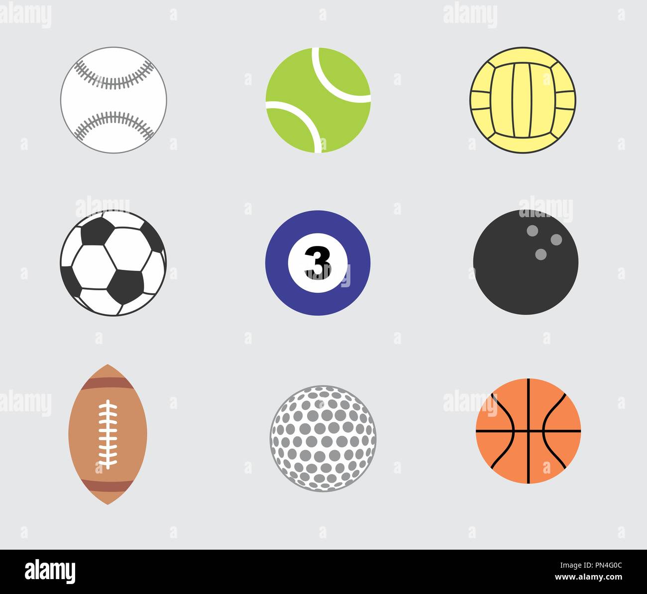 Set of balls Stock Vector Image & Art - Alamy