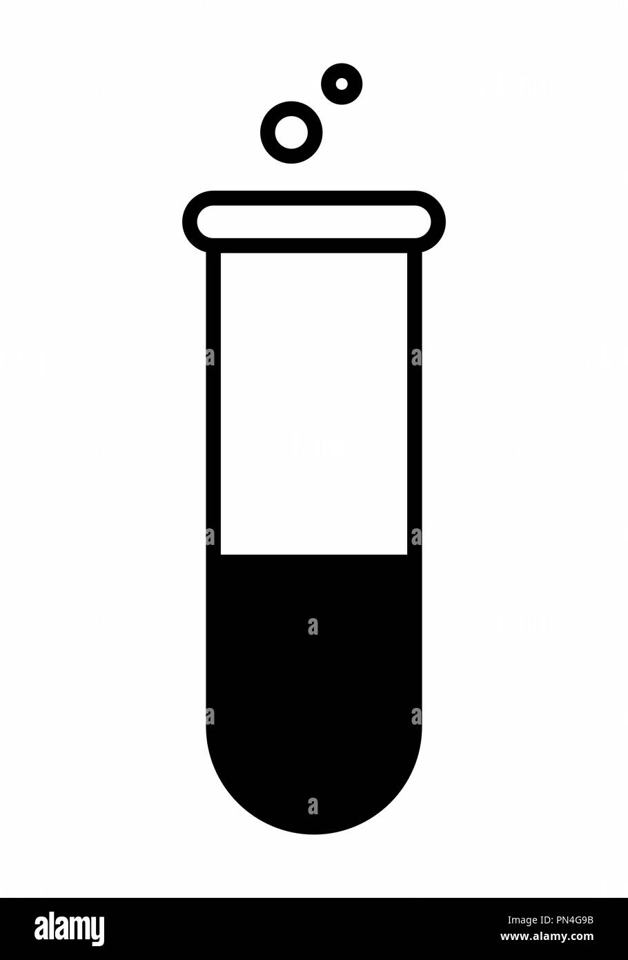 Test tube icon illustration Stock Vector Image & Art - Alamy
