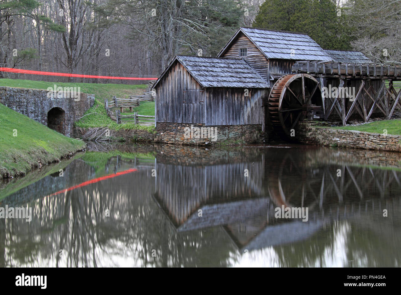 The old and picturesque Mabry Mill is one of the most visited historic ...
